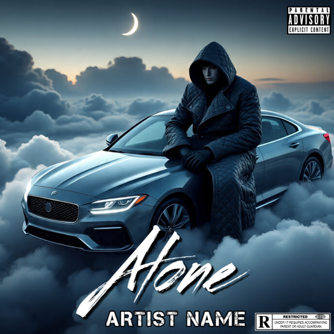 Copy of Blue Maximalist Mixtape Album Cover | PosterMyWall