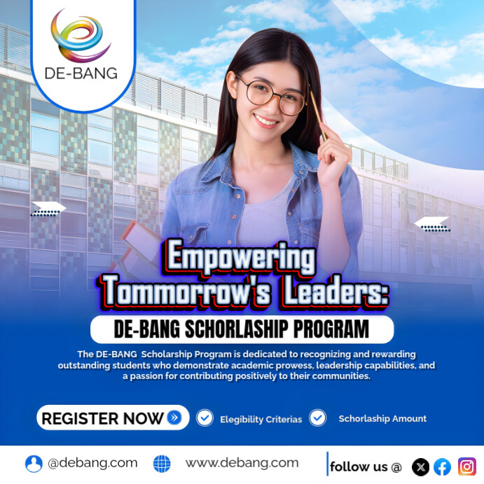 Copy of Blue Maximalist Modern Scholarship Program Instagram Post ...