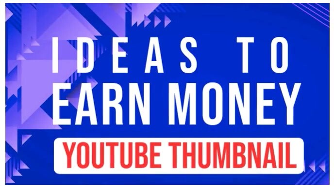 Blue Maximalist Money Making Ideas Youtube Thumbnail Template ...