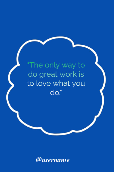 Blue Maximalist Motivational Poster Template | PosterMyWall