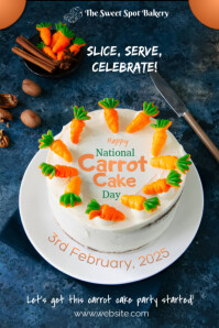 Carrot Cake Day Template | PosterMyWall