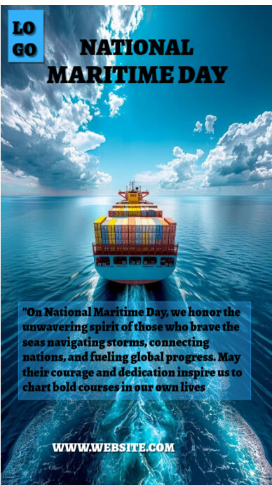 Copy of Blue Maximalist National Maritime Day Instagram Story ...