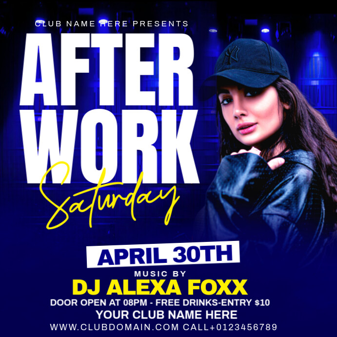 Copy of Blue Maximalist Party Flyer Instagram Post | PosterMyWall