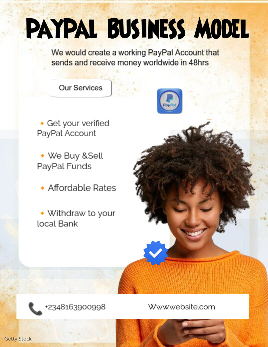 Copy of Blue Maximalist Paypal Flyer (us Letter) | PosterMyWall