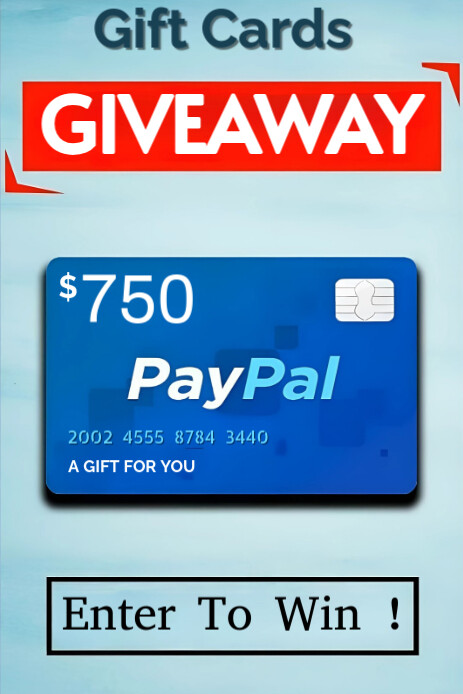 Copy of Blue Maximalist Paypal Giveaway Gift Card Pinterest Graphic ...