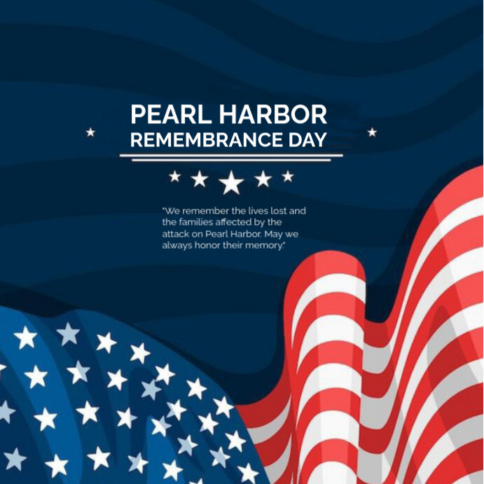 Copy of Blue Maximalist Pearl Harbor Instagram Post | PosterMyWall