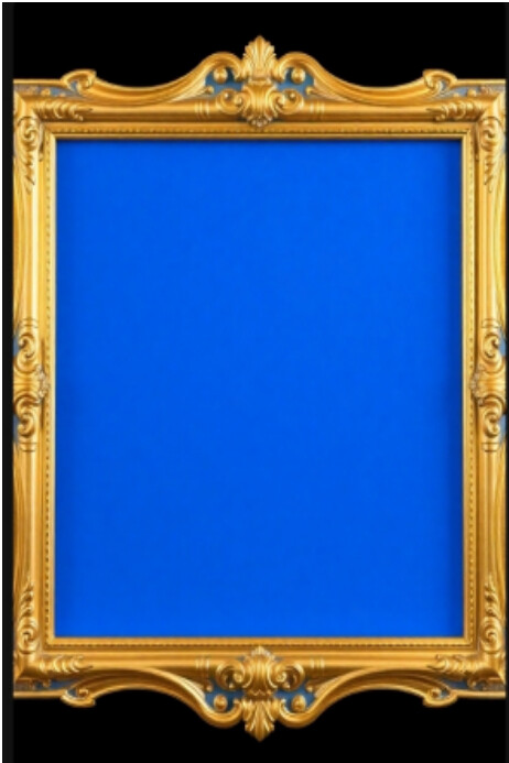 Blue Maximalist Photo Frame Template Poster | PosterMyWall