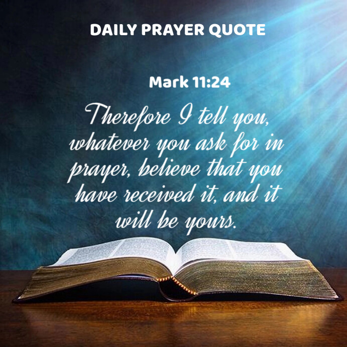 Copy of Blue Maximalist Prayer Quote Instagram Post | PosterMyWall
