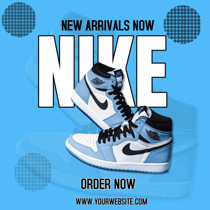 Blue Maximalist Shoe Poster Design Instagram Template | PosterMyWall