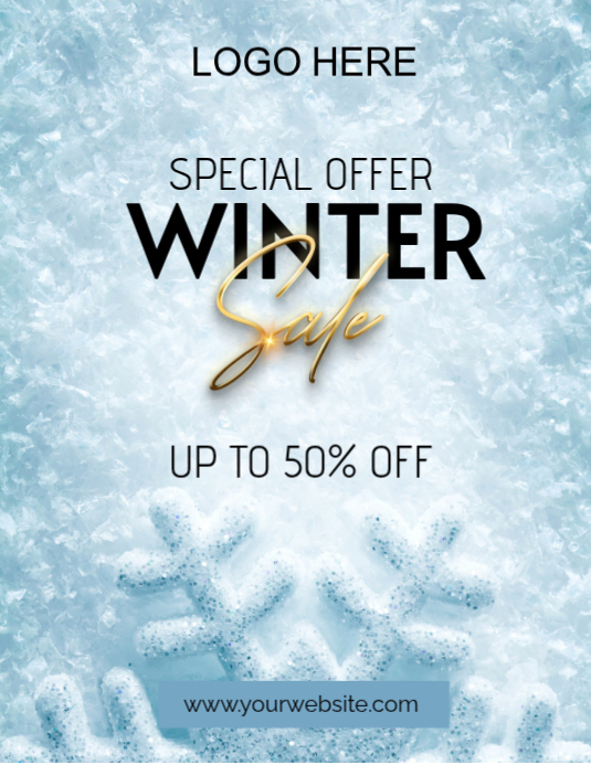 Copy of Blue Maximalist Special Winter Sell Flyer (us Letter ...