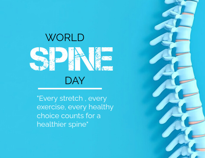 Copy of Blue Maximalist Spine Flyer (us Letter) | PosterMyWall