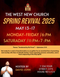 Spring Revival Church Flyer Template | PosterMyWall