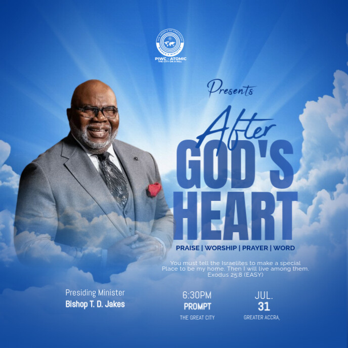 Blue Church Flyer Album Covers Template | PosterMyWall