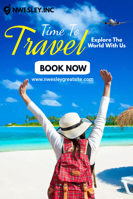 Blue Maximalist Travel & Tour Poster Template | PosterMyWall