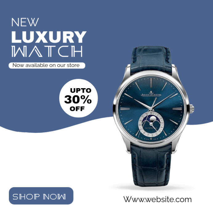 Copy of Blue Maximalist Watch Instagram Post | PosterMyWall