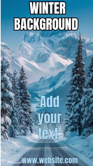 Blue Maximalist Winter Background Video Instagram Reel Template ...