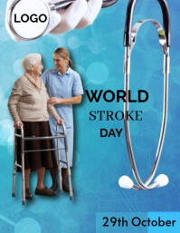 WORLD STROKE DAY FLYER Template | PosterMyWall