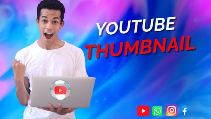 Blue Maximalist Youtube Youtube Thumbnail Template | PosterMyWall