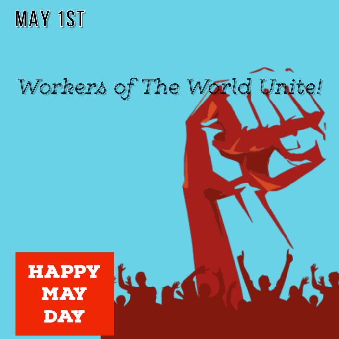 Blue May Day Design Template | PosterMyWall