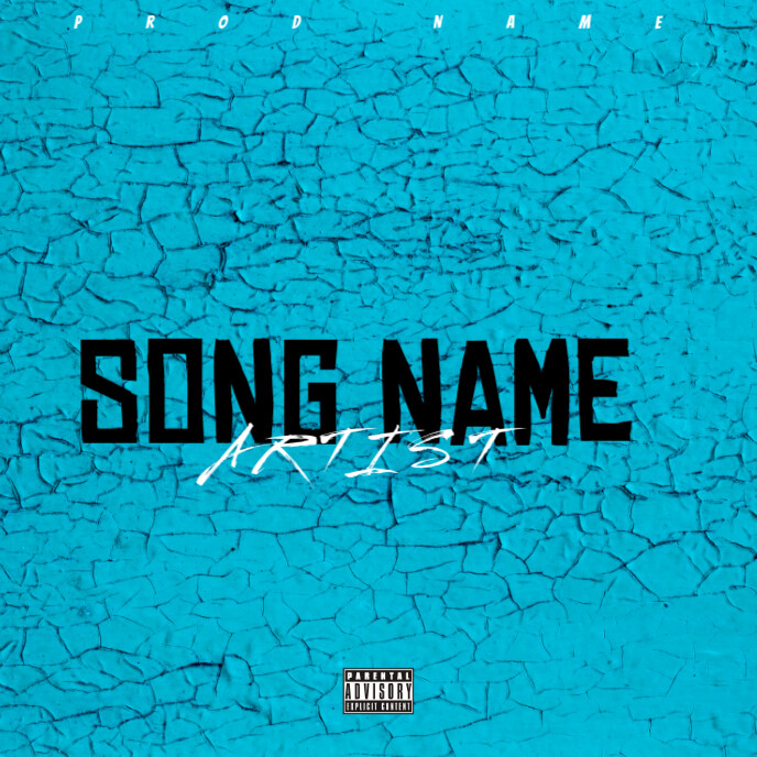 Copy of Blue Mixtape Album Cover Album Cover | PosterMyWall