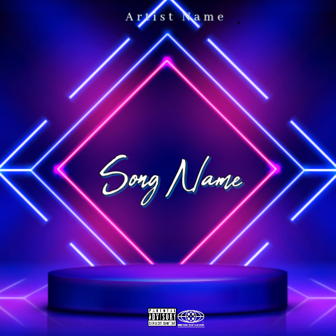 Blue Mixtape Album Cover Template | PosterMyWall