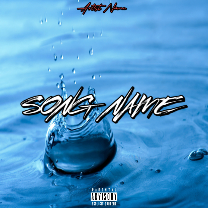 Blue mixtape cover Album Cover Template | PosterMyWall