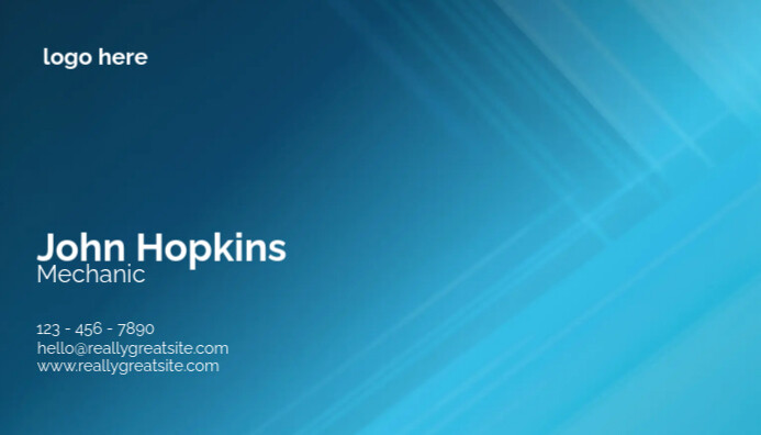 Copy of Blue Modern & Minimal Business Card Business Card | PosterMyWall