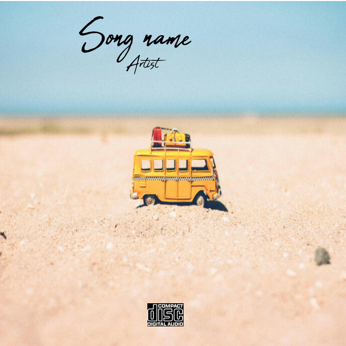 Plantilla de Blue Modern & Minimal Color Palette Album Cov | PosterMyWall