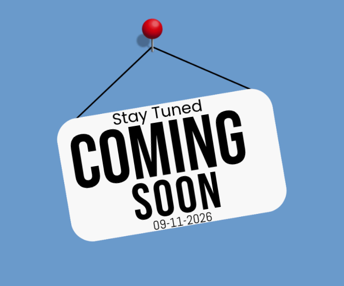 Blue Modern & Minimal Coming Soon Announcement Medium Rectangle ...
