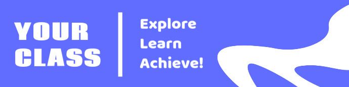 Blue Modern & Minimal Google Classroom Google Classroom Banner Template ...