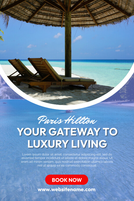 Copy of Blue Modern & Minimal Hotel Poster | PosterMyWall