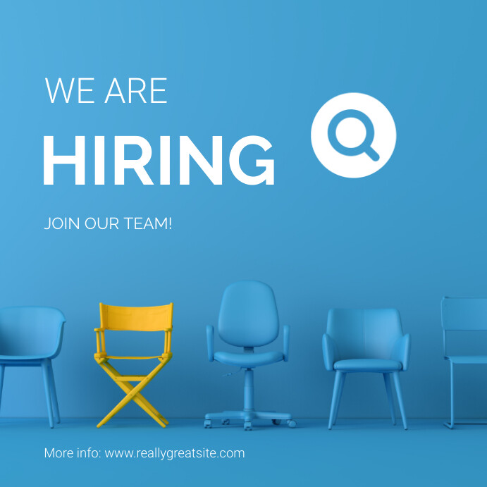 Copy of Blue Modern & Minimal Job Vacancy Ad Instagra | PosterMyWall