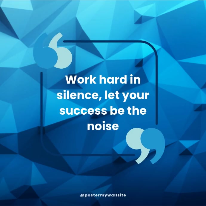 Copy of Blue Modern & Minimal Motivation Quotes Pos Instagram ...