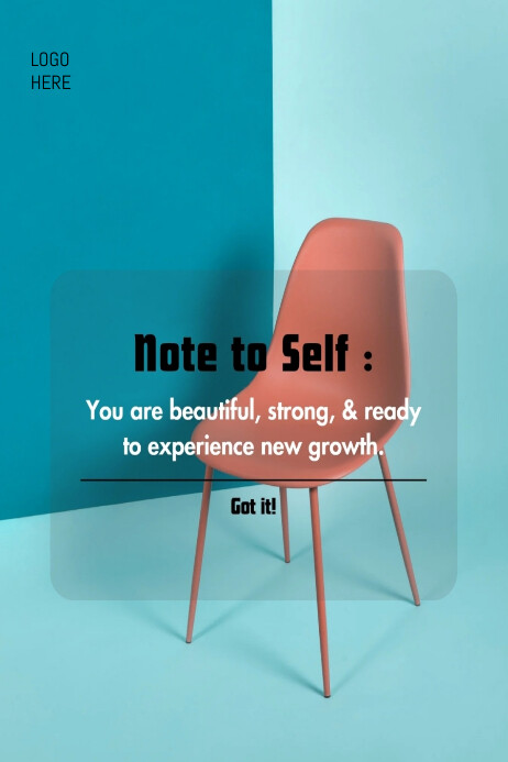 Copy of Blue Modern & Minimal Motivational Poster | PosterMyWall