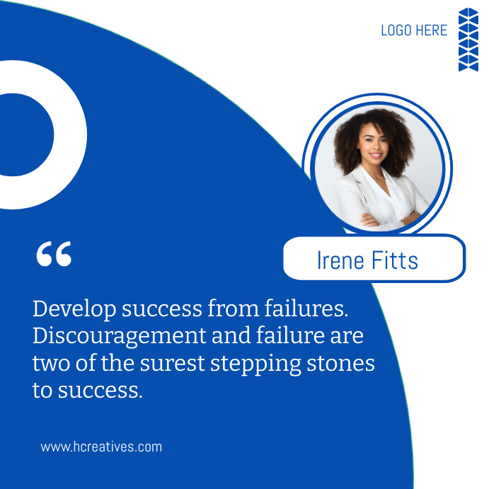 Blue Modern & Minimal Motivational Quotes Ins Template | PosterMyWall