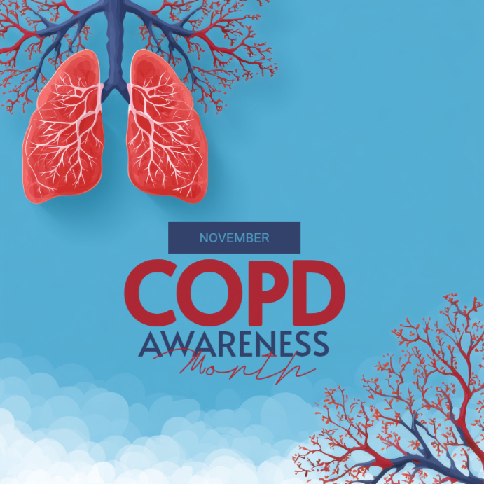 Copy of Blue Modern & Minimal National Copd Awareness Month Instagram ...