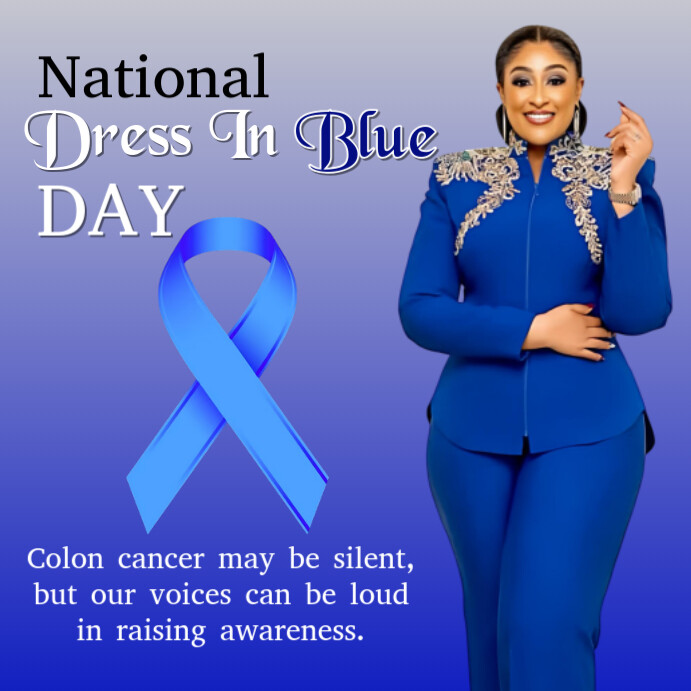 Plantilla de Blue Modern & Minimal National Dress In Blue Day Instagram ...