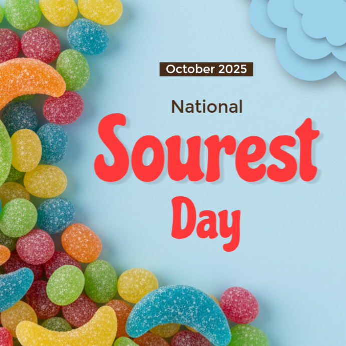 Blue Modern & Minimal National Sourest Day Instagram Post Template ...