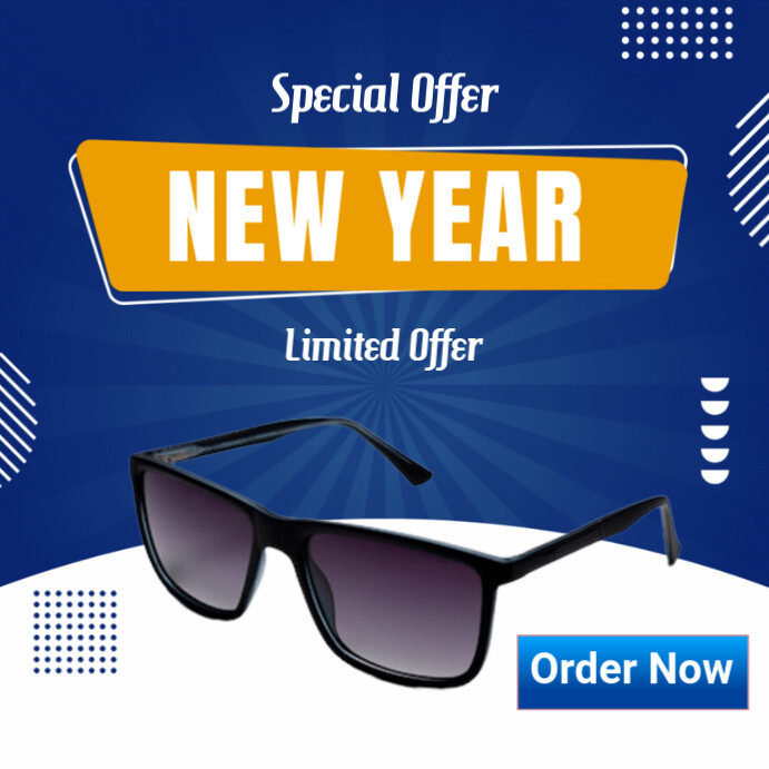 Blue Modern & Minimal New Year Special Offers Instagram Post Square ...