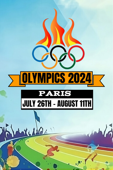 Copy of Blue Modern & Minimal Olympics Poster | PosterMyWall