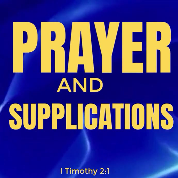 Blue Modern & Minimal Prayer And Supplication Flyer Instagram Post ...