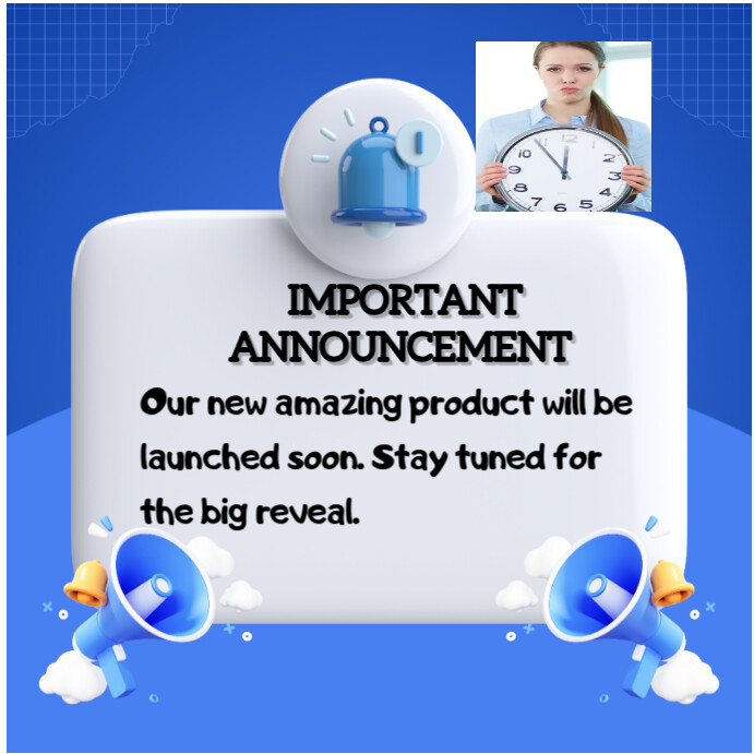 Copy of Blue Modern & Minimal Product Launch Announcements Instagram ...