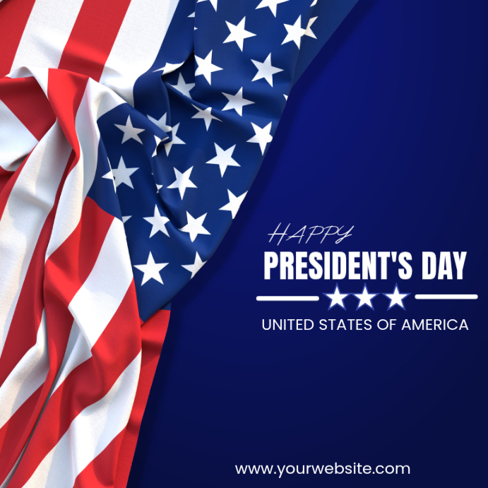 Plantilla de Blue Modern & Minimal Prsident's Day Instagram Post ...