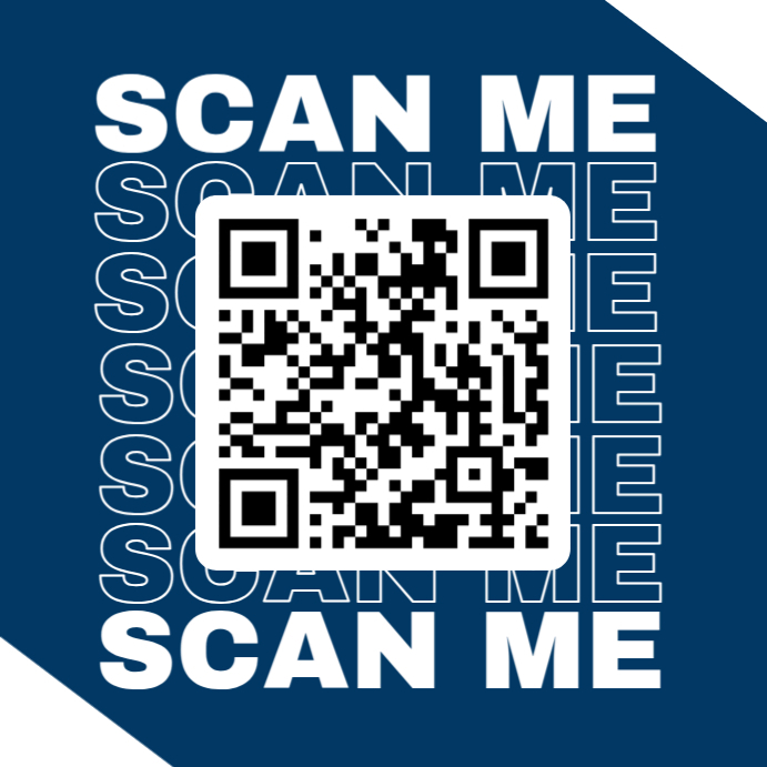 Plantilla de Blue Modern & Minimal Scan Me Instagram Post | PosterMyWall