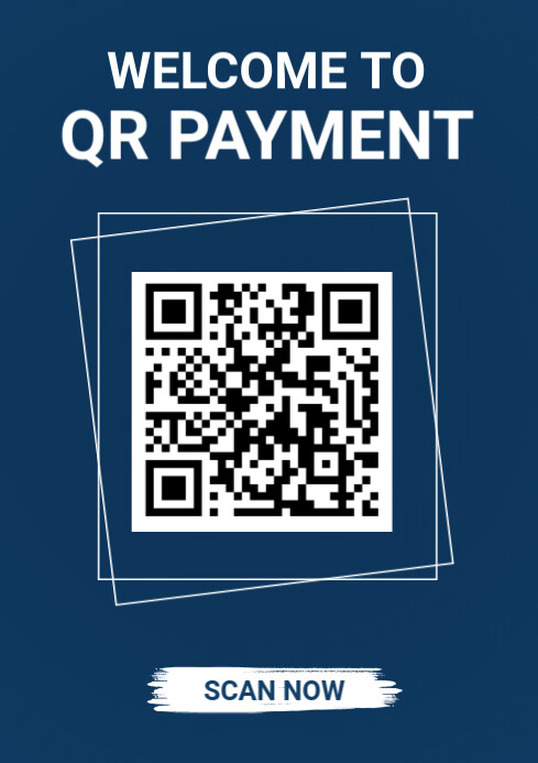 Copy of Blue Modern & Minimal Scan Now A4 | PosterMyWall