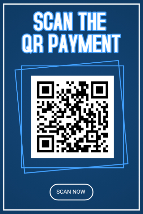 Blue Modern & Minimal Scan Qr Code Poster Template | PosterMyWall