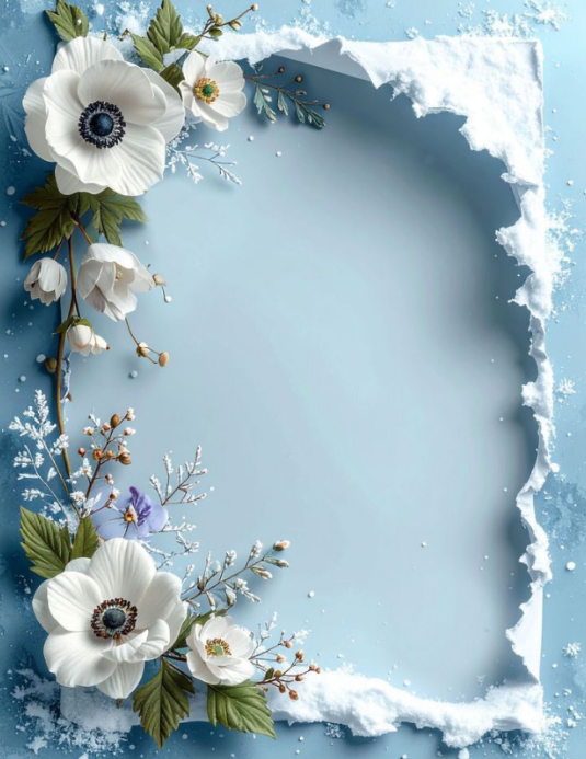 Blue Modern & Minimal Wedding Card Design Flyer (us Letter) Template ...