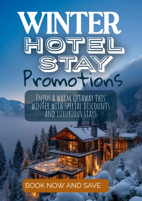 Copy of Blue Modern & Minimal Winter Hotel Stay Promotions A2 ...
