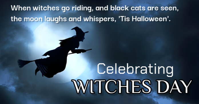 Copy of Blue Modern & Minimal Witches Day Facebook Shared Image ...