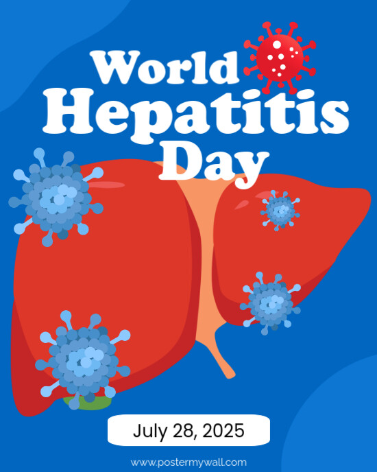 Plantilla de Blue Modern & Minimal World Hepatitis Day Instagram ...